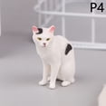 Solid Simulation Animal Model Lying Orange Cat Figurine Cute Desktop ...