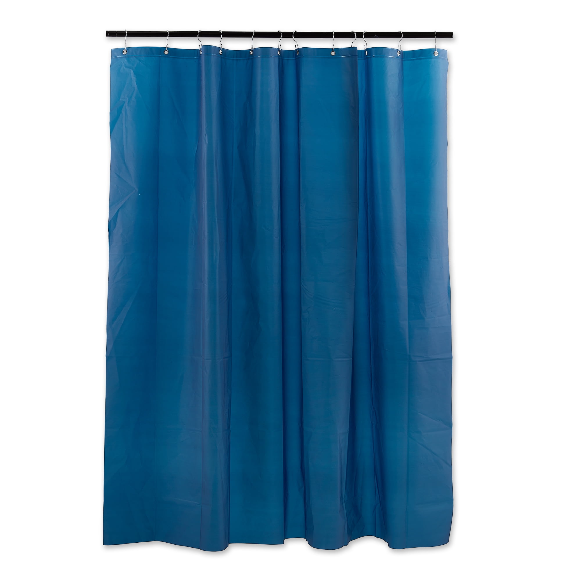 Solid Slate Blue Shower Curtain - Walmart.com