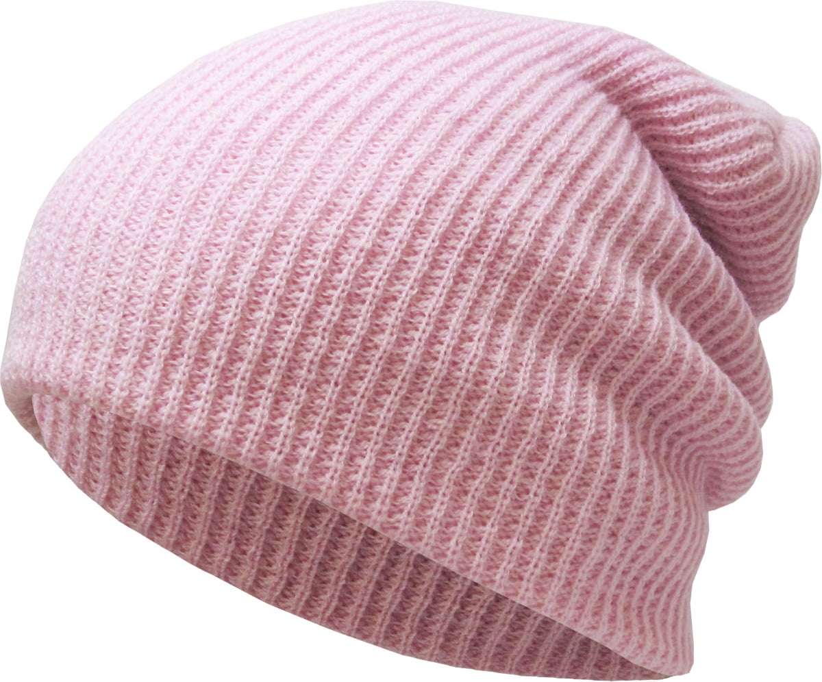 Solid Slouch Beanie Snug Baggy Fit Skull Cap Winter Hat Ski - Walmart.com