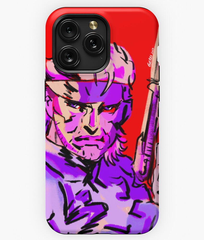 Solid Snake MGS Character Art M1915 Phone Case for iPhone 17 16 15 14 ...