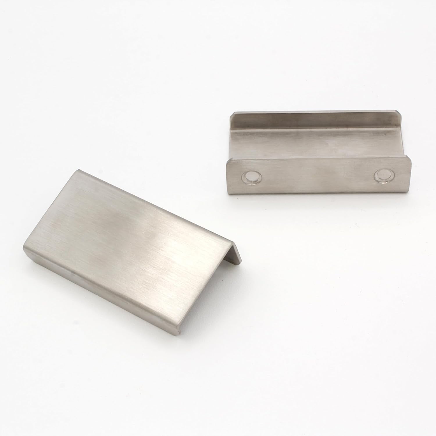 Solid Stainless Steel Modern Finger Edge Pull, 2 3/4 Inch, Brushed ...