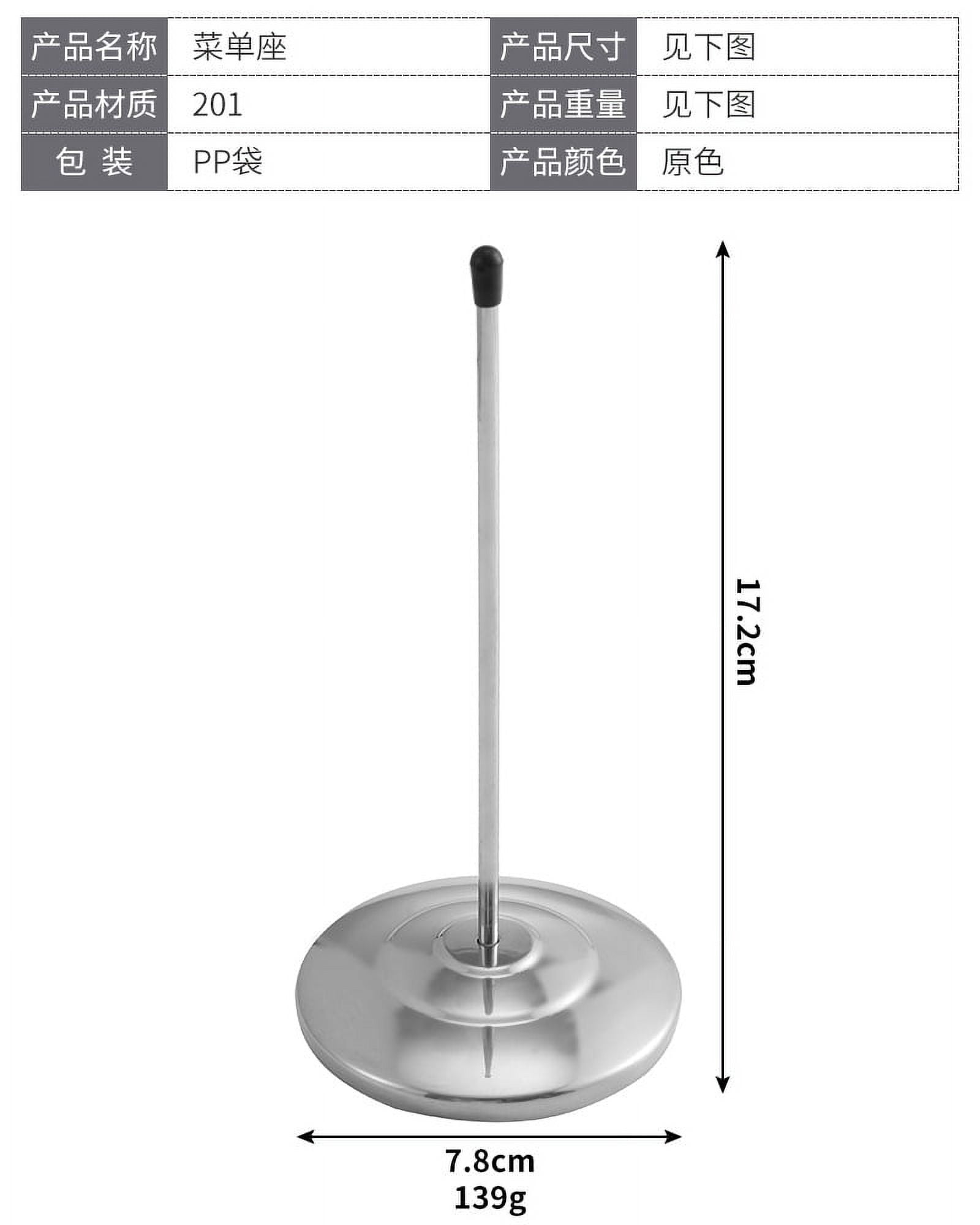 Solid Stainless Steel Restaurant Receipt Fork Ticket Stabler with ...