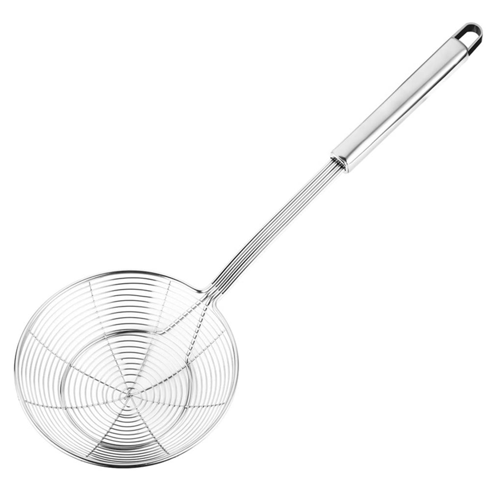 Solid Stainless Steel Spider Strainer Ladle, Kitchen Utensils Wire ...