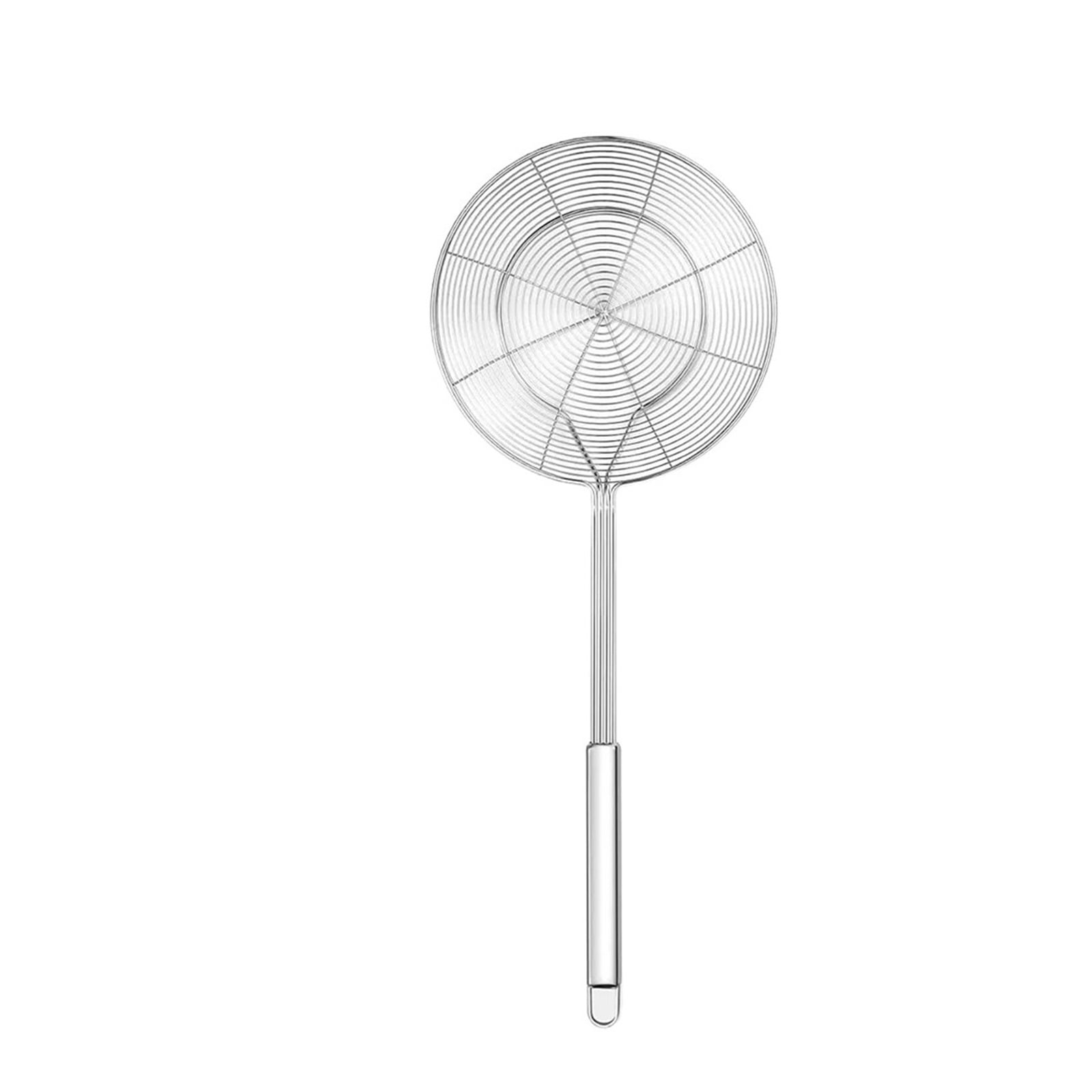 Solid Stainless Steel Strainer Skimmer Ladle For Cooking And Frying ...