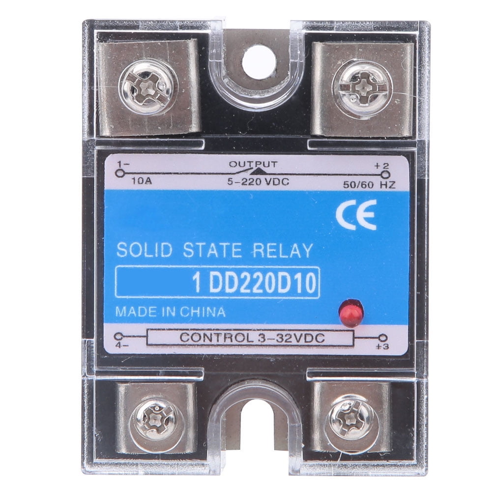 Solid State Relay DC DC SSR Input 3-32VDC Load 5-220VDC Control Relay ...