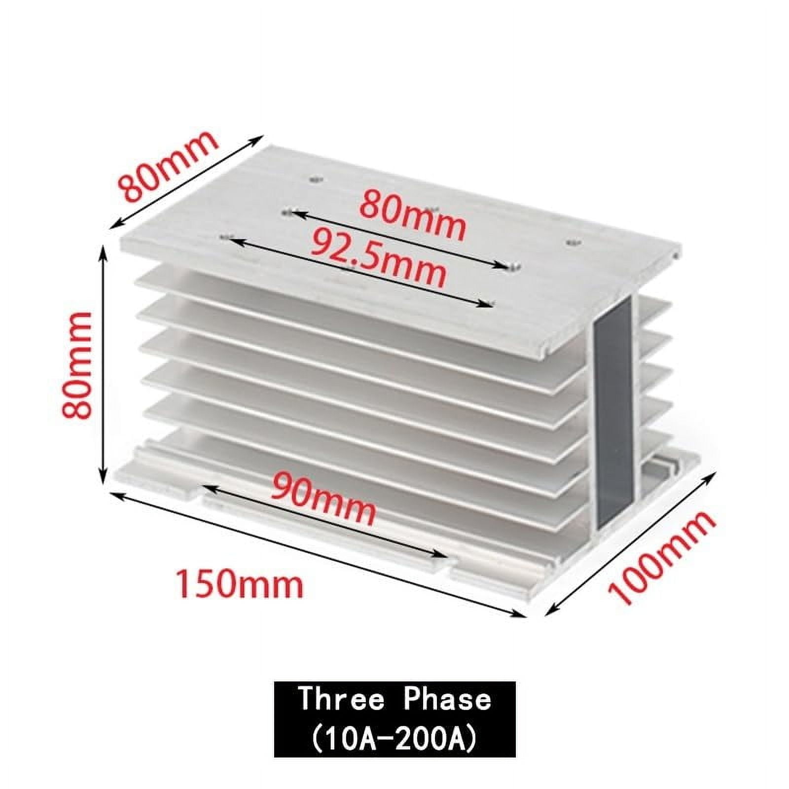 Solid State Relay Radiator Heat Sink Base SSR 10-200A Single/Three ...