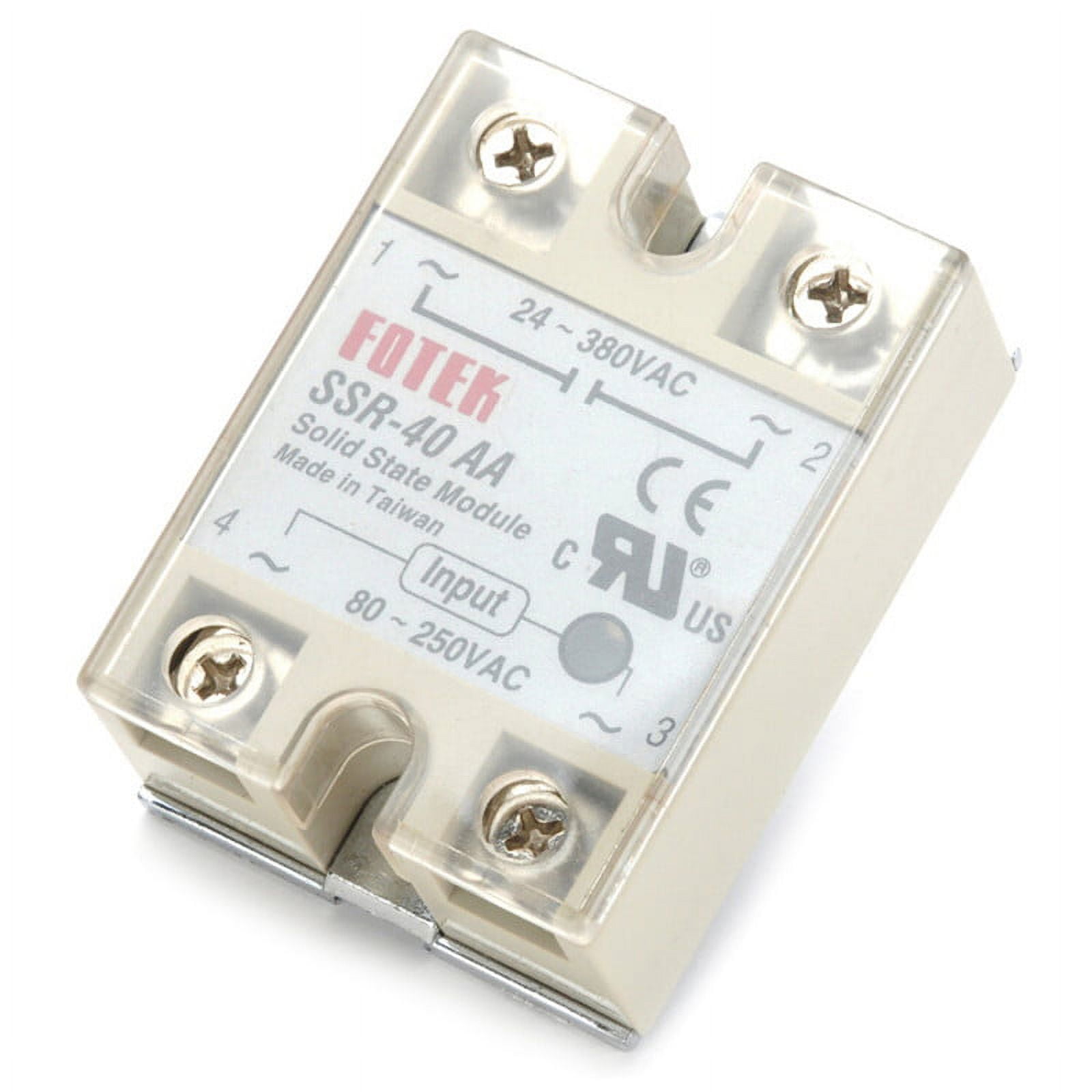Solid State Relay SSR-40AA 40A AC Relais 80-250V TO 24-380VAC AC S JeBAUKP WL - Walmart.com