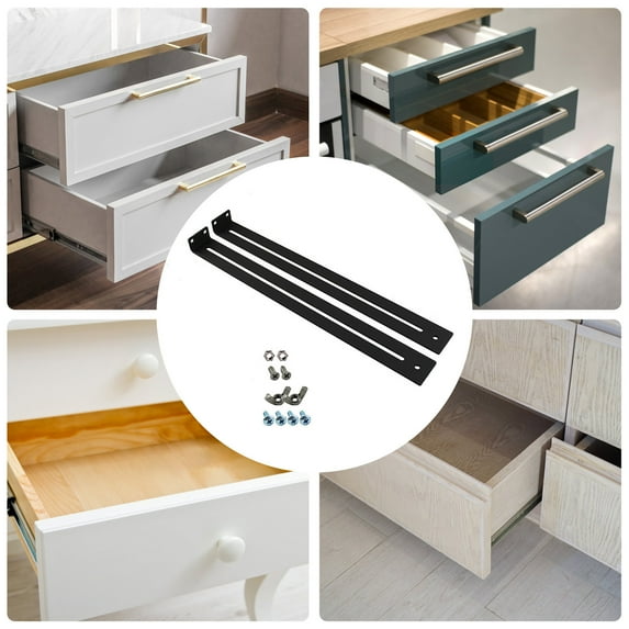 Solid Steel Drawer Clamps Sliding Hardware Bottom Support System With ...