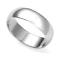Solid Sterling Silver 7mm Wedding Band Ring - Walmart.com