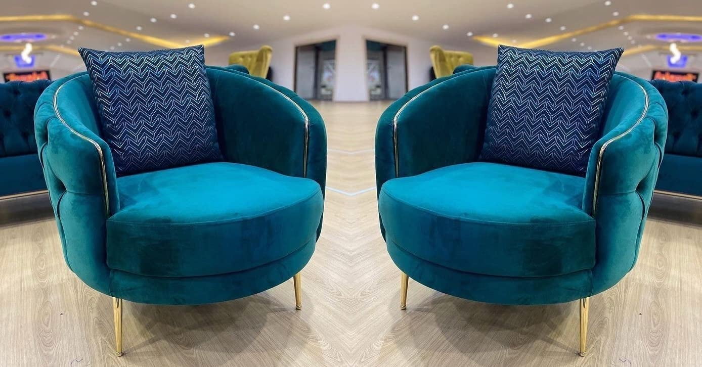 Solid Strong Legs LoungeDining Chair Royal Armchair Stylish Single ...