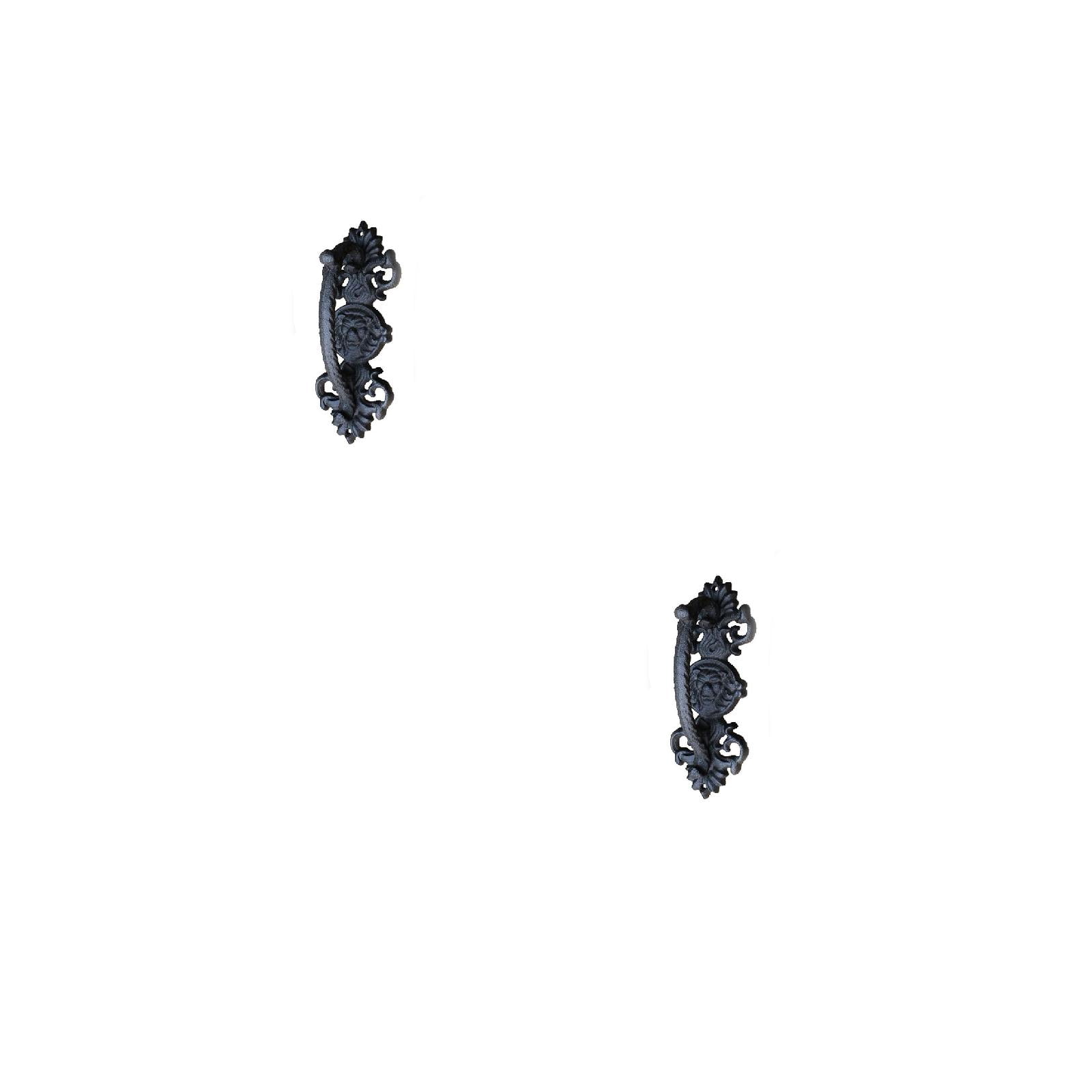 Solid & Sturdy Cast Iron Gate Handles - Heavy Duty 8.7" Barn Door ...