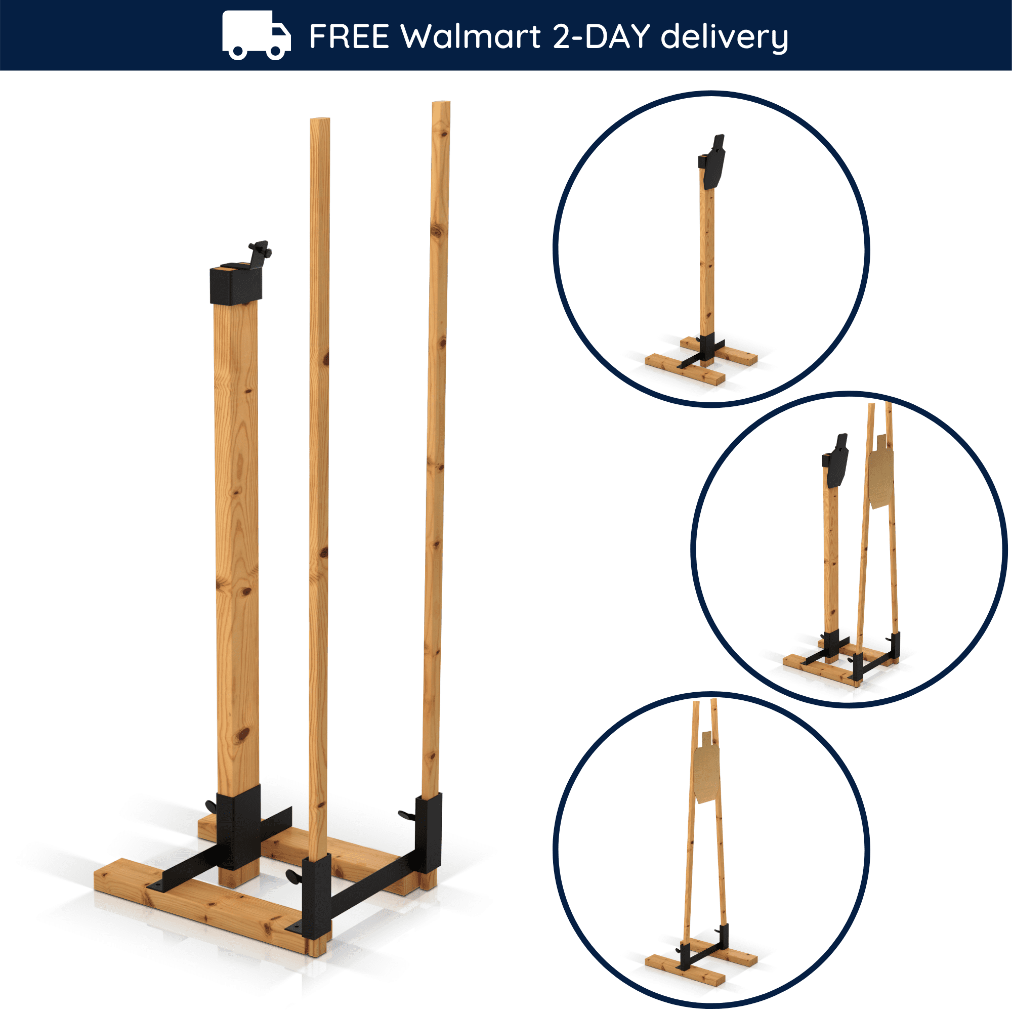 Solid Tactical Target Stand Base Metal Kit for Outdoors and Indoors (8 ...