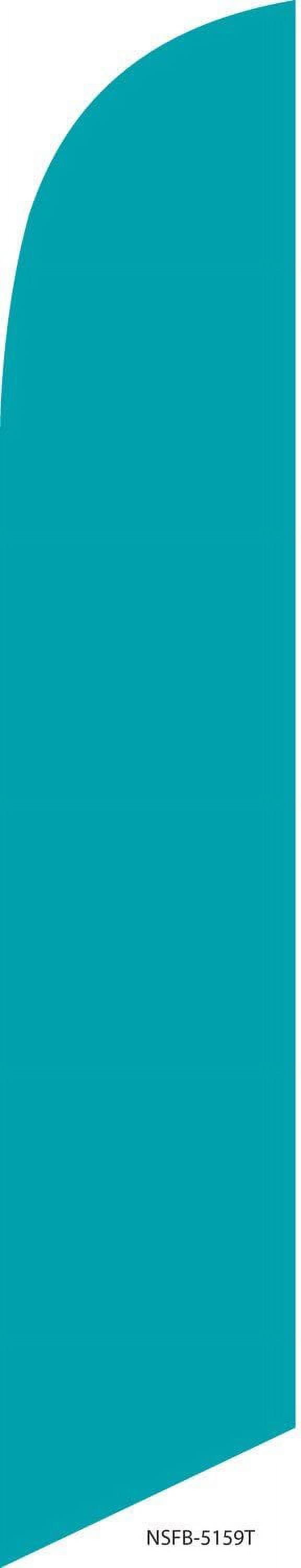 Solid Teal Feather Banner Swooper Flag, Replacement Flag Only - Walmart ...