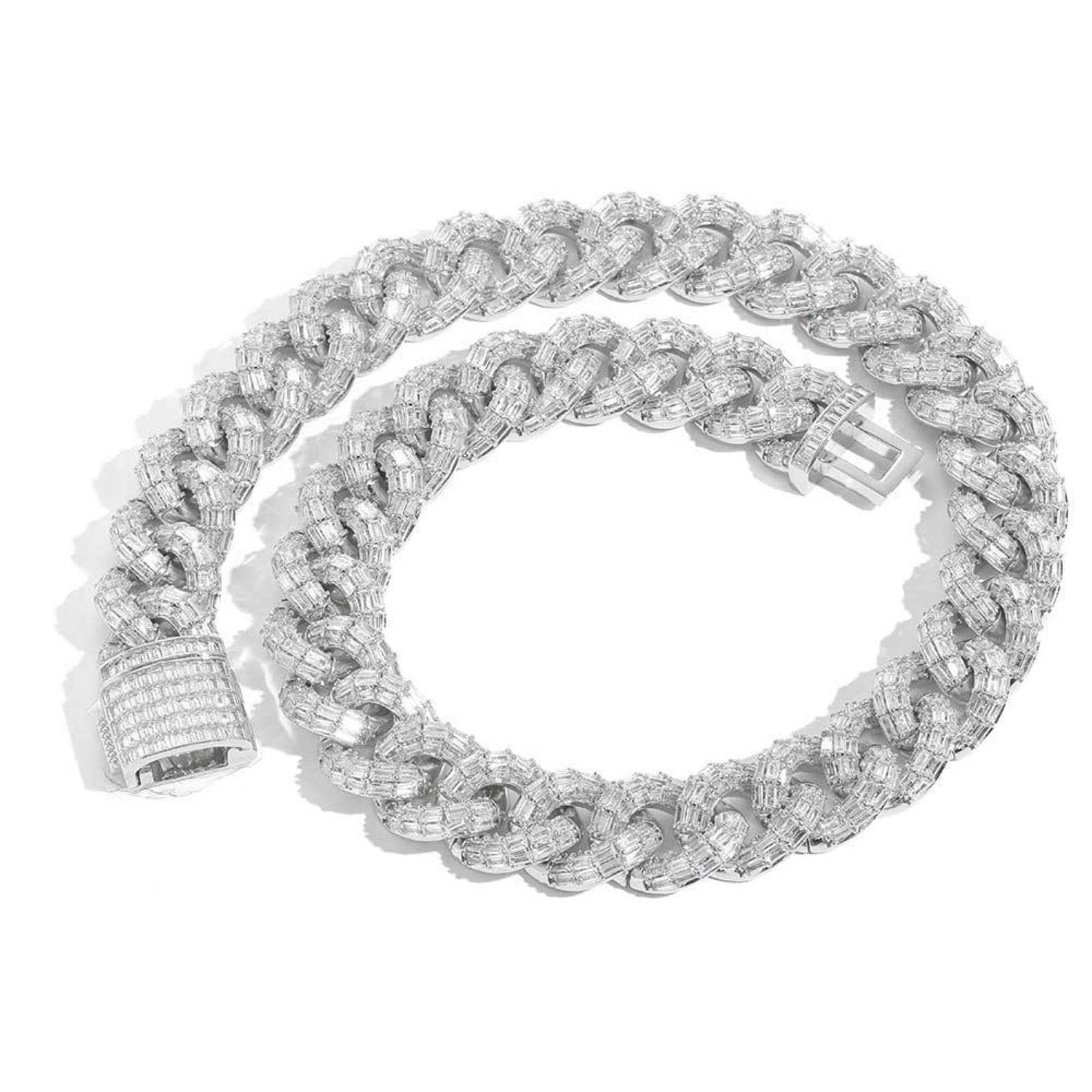 Solid Thick 16-24 Inch Big Mens Cuban Chains, Extra Shiny Hip Hop Cuban ...