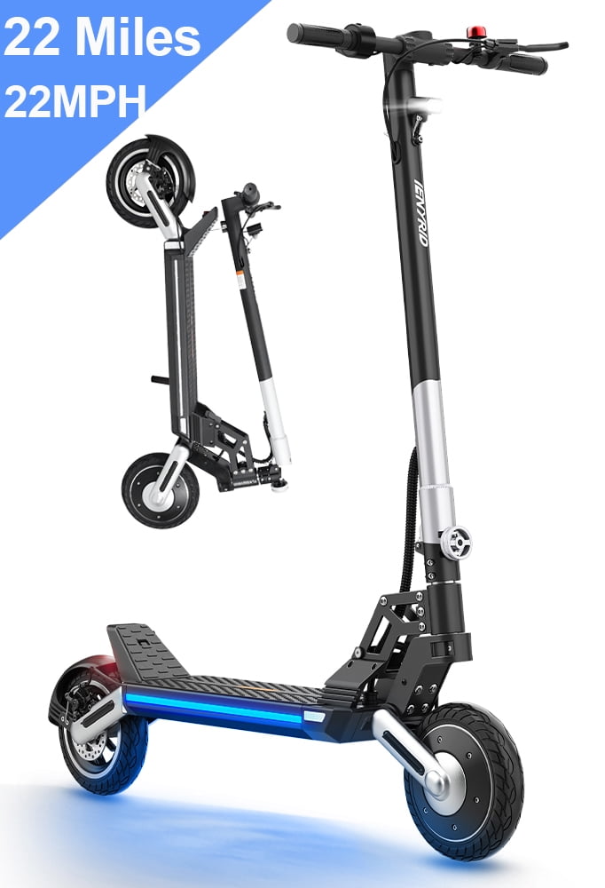 Solid Tires 10 Inch Electric Scooter 500W 10AH 48V, Max 22 mph & 22 ...