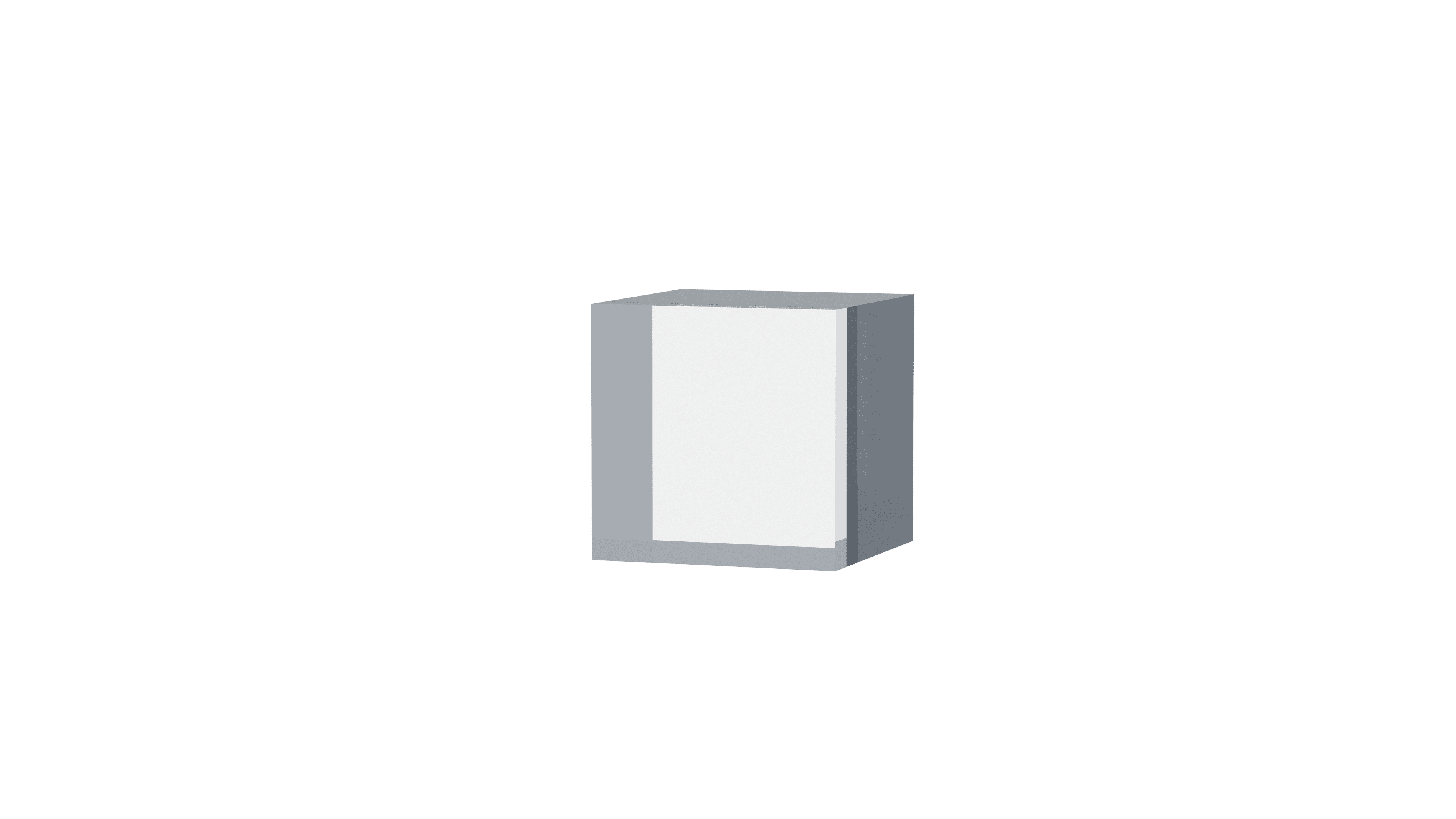 Solid Tumbled Acrylic Cube / Plexiglass Block - Transparent / Clear - 1 ...