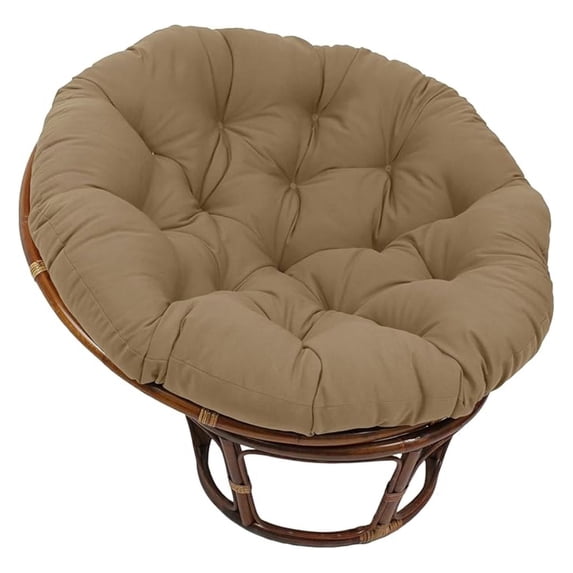 Solid Twill Papasan Chair Cushion, 52" x 6" x 52", Toffee - Walmart.com
