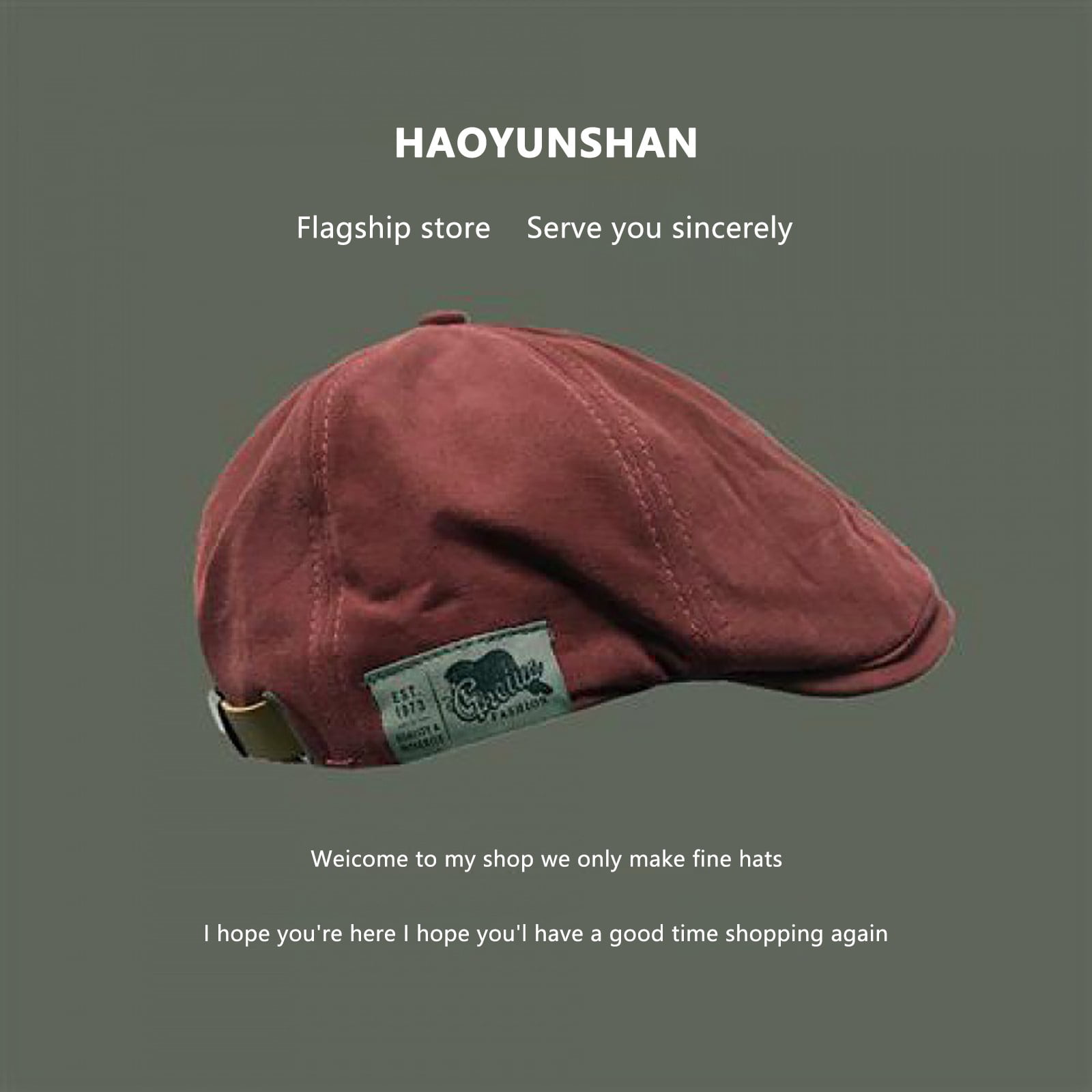 Solid Vintage Berets, Men Summer Beret Vintage British Solid Color ...