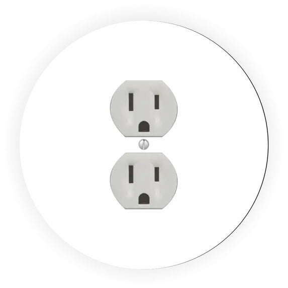 Solid White Design - Light Switch & Outlet Plate Cover - Outlet Cover ...
