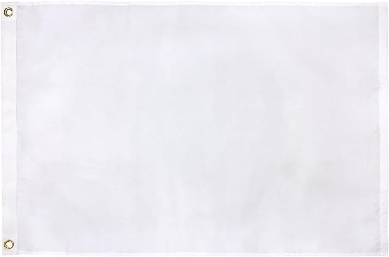 Solid White Flag BlanK Flags 3x5 Ft Create Your Own Solid White Flag ...