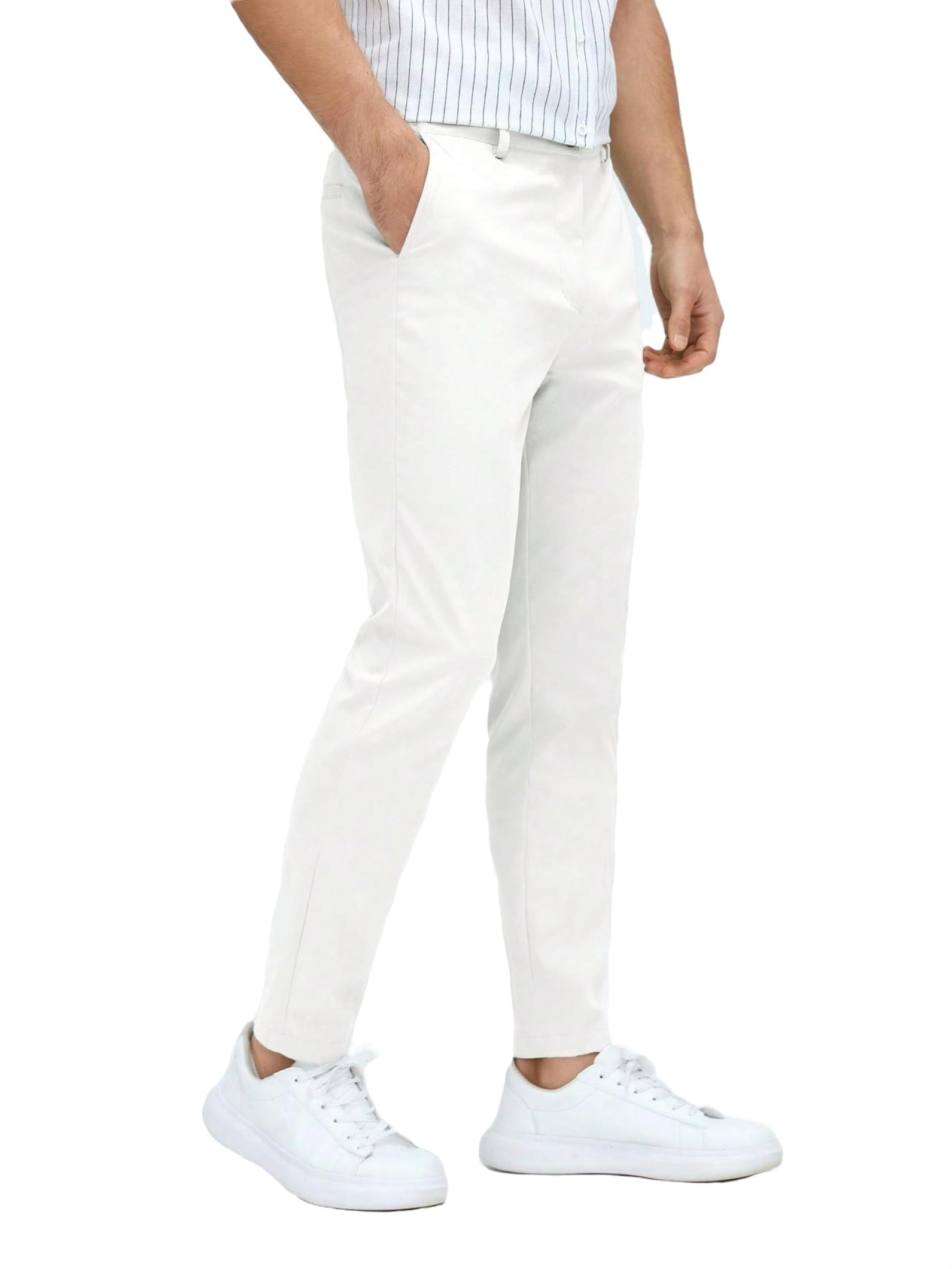 Solid White Men Suit Pants (Men's) - Walmart.com