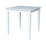 Solid Wood 30 inch Square Dining Table in White - Walmart.com