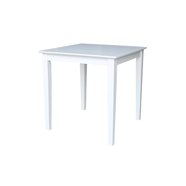 Solid Wood 30"x 48" Dining Table in Washed Gray Taupe - Walmart.com
