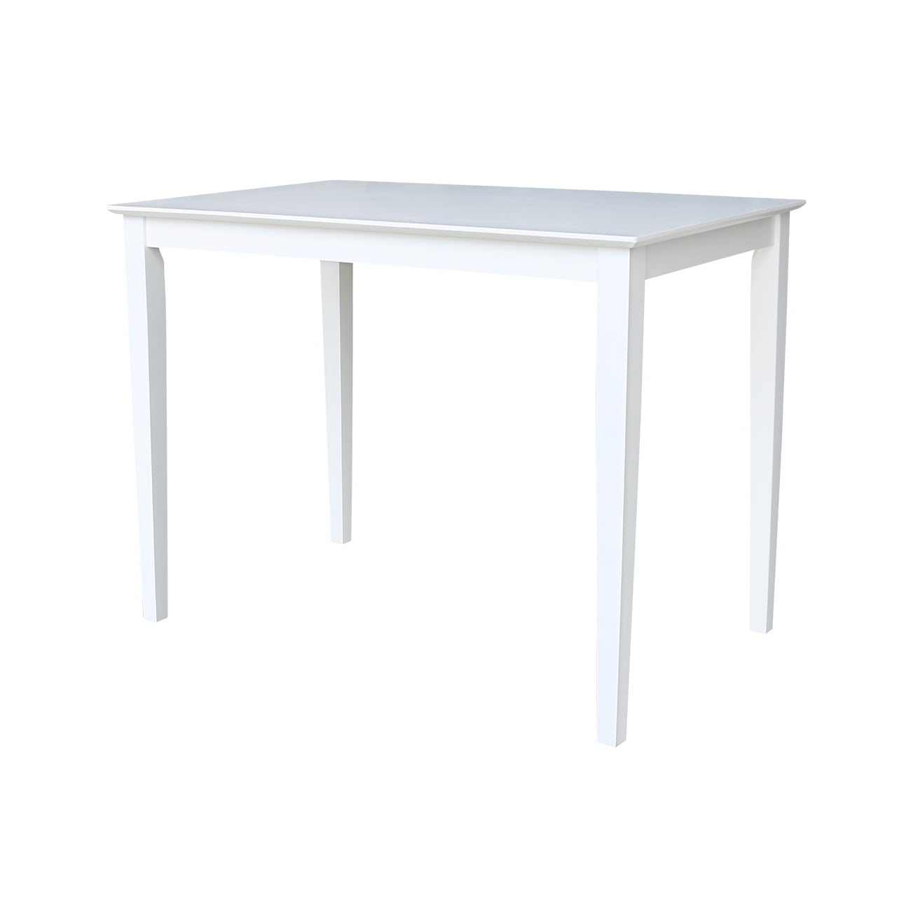 Solid Wood 30 x 48 inch Dining Table in White - Walmart.com
