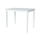 Solid Wood 30 x 48 inch Dining Table in White - Walmart.com