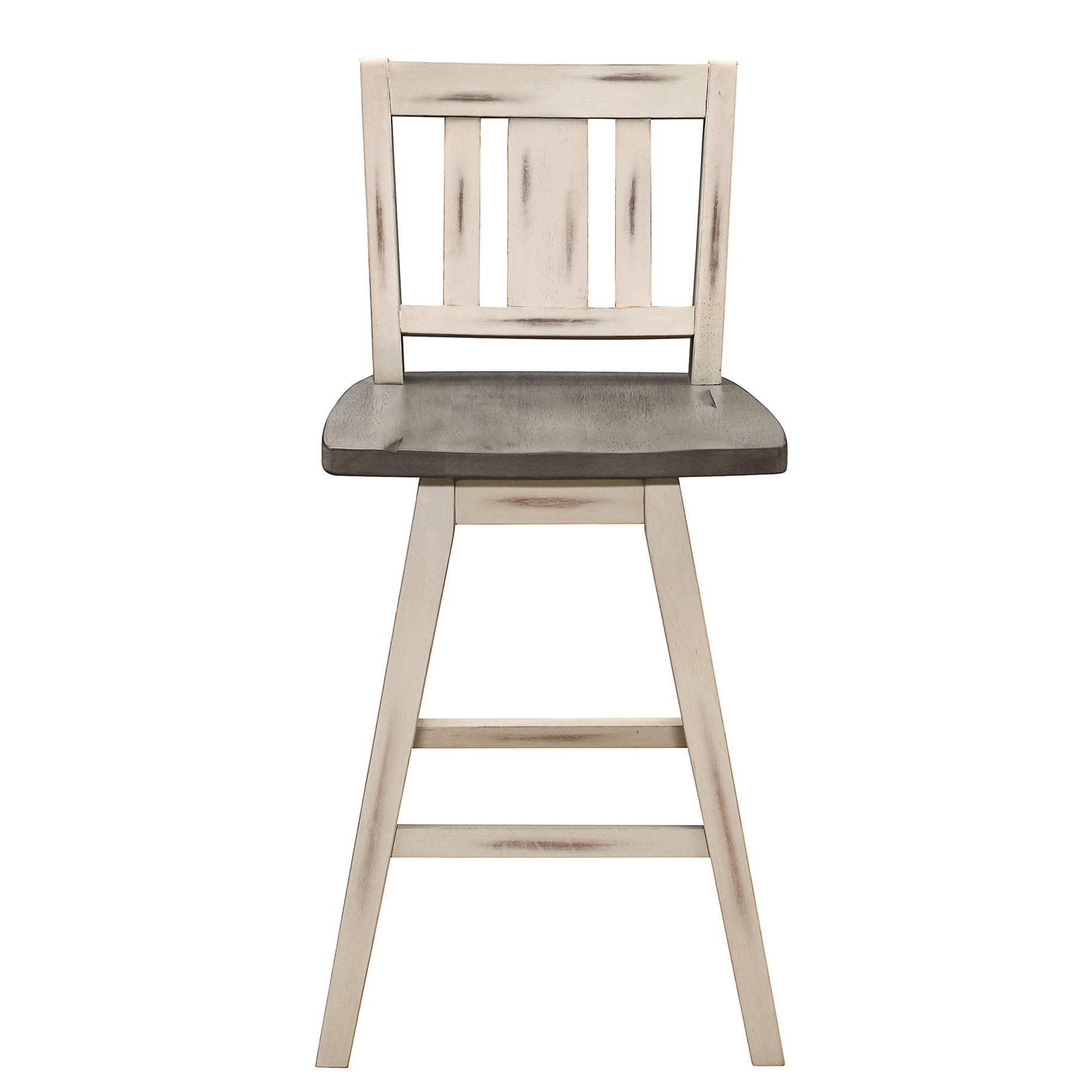 Solid Wood, 360-Degree Swivel | Ideal for Dining Room, Rustic Look and ...