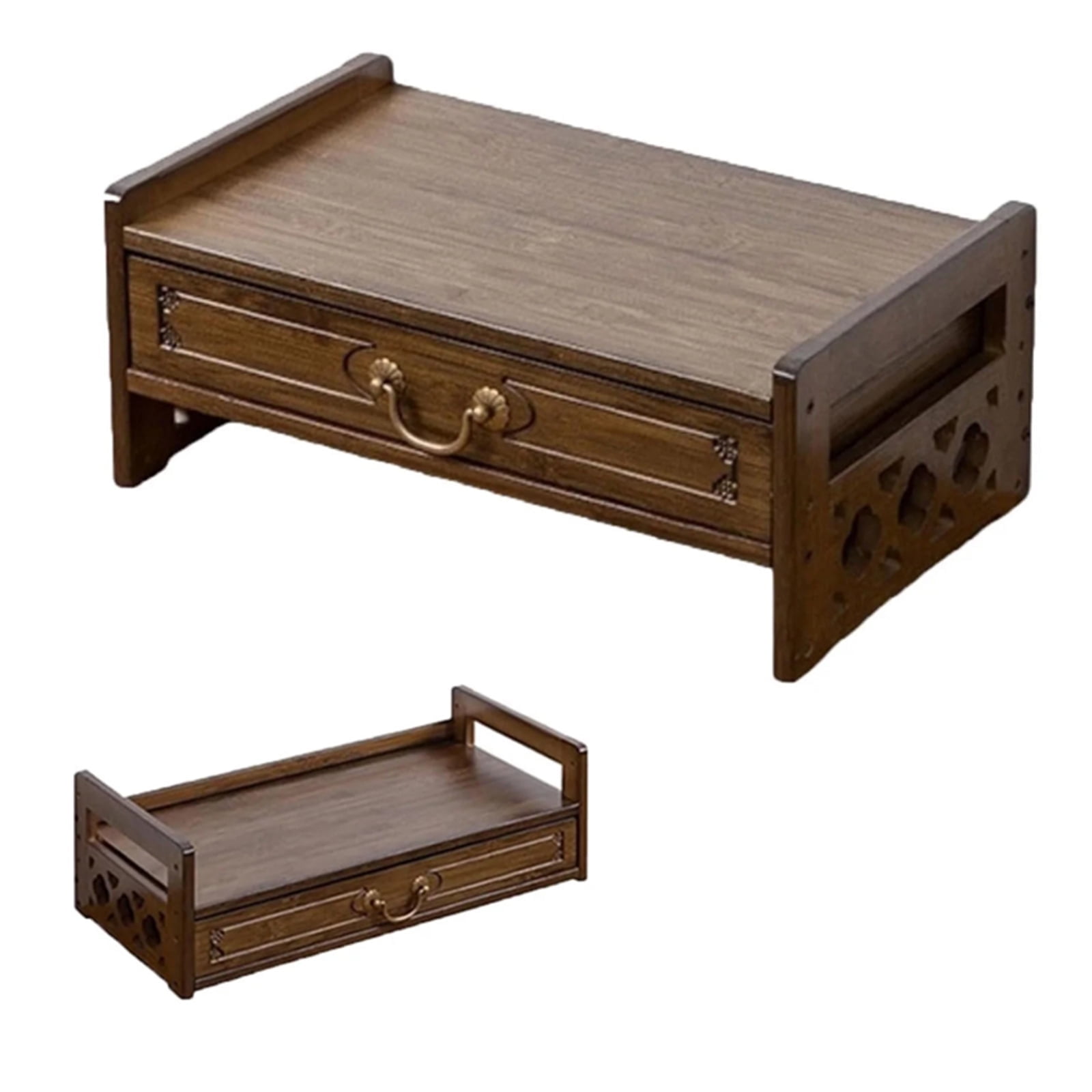 Solid Wood Altar Table,Small Meditation Table,Floor Table with Drawers ...