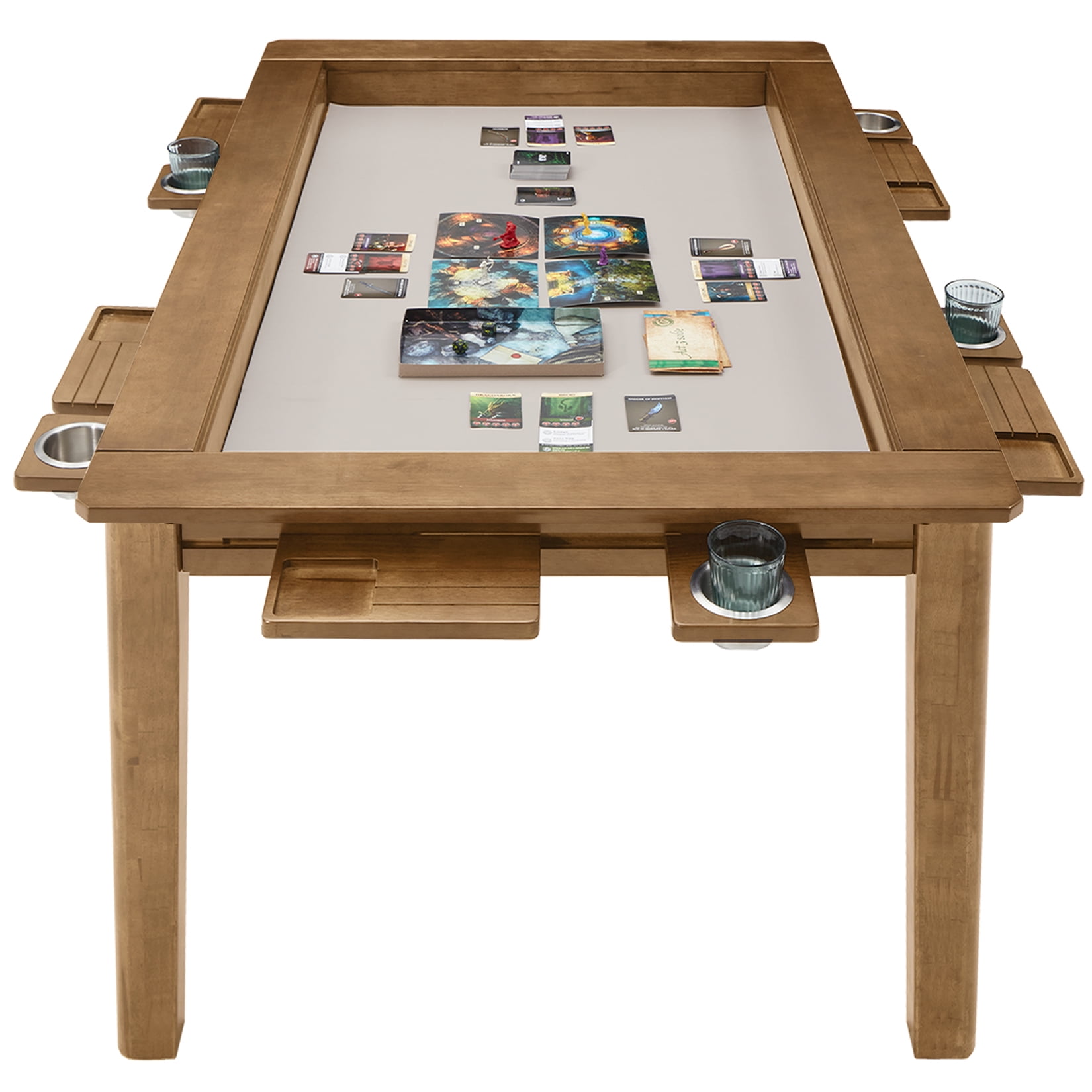Avocahom Solid Wood Board Game Table for 4–6 with Removable Top, 54" x ...