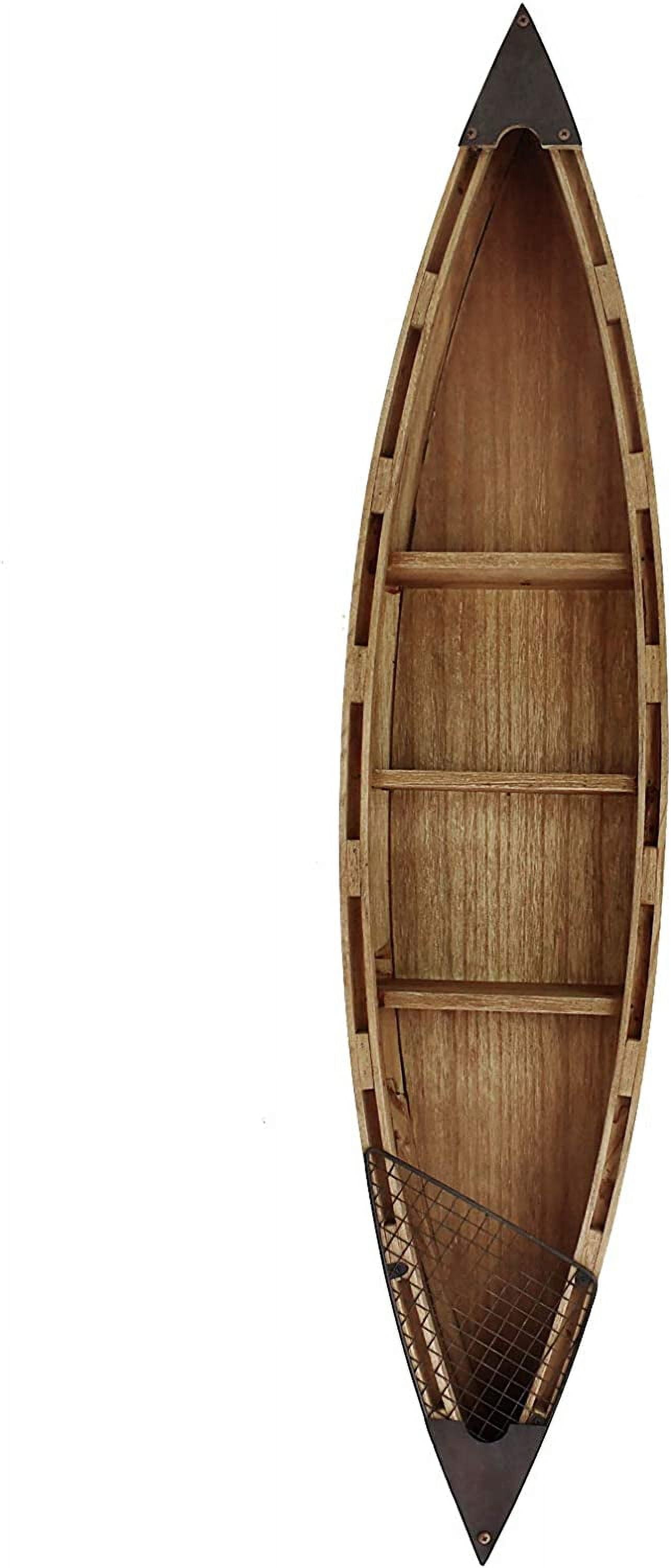 Solid Wood Boat Shelf ative Nautical Wall Beach Themed Bookcase Large ...