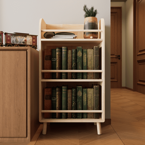 Solid Wood Bookshelf/Bookcase Modern Farmhouse Heavy Duty 0.6" Thick ...