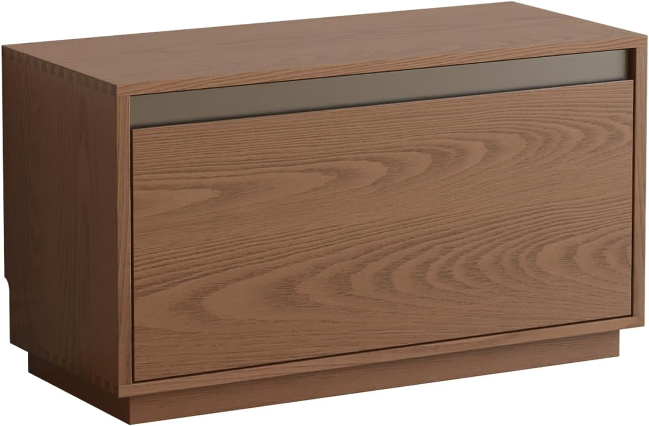 Solid Wood Cabinet with Wood Drawer Stackable Solid Wooden Storage Unit ...