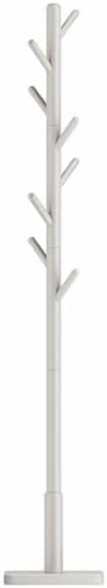 Solid Wood Coat Rack, Free Standing Hall Coat Tree with 8 Hooks, 3 ...