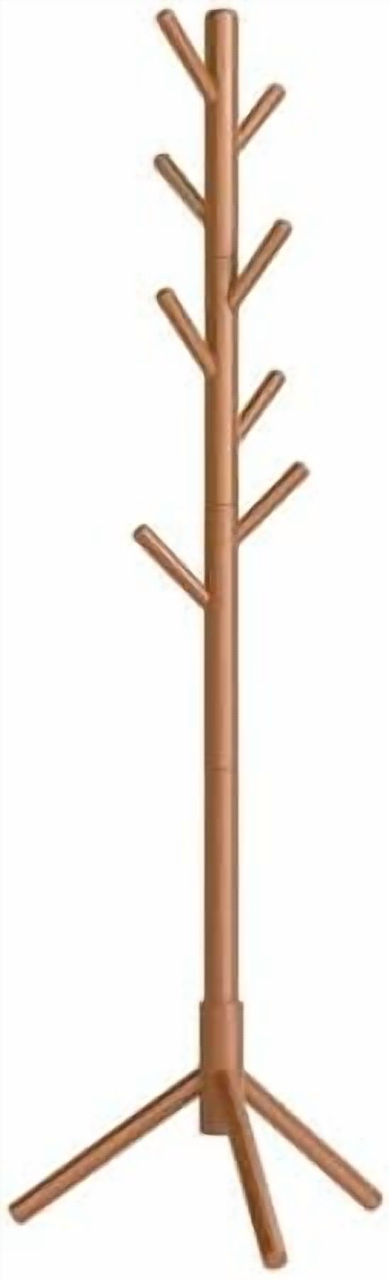 Solid Wood Coat Rack, Free Standing Tree-Shaped Coat Rack with 8 Hooks ...