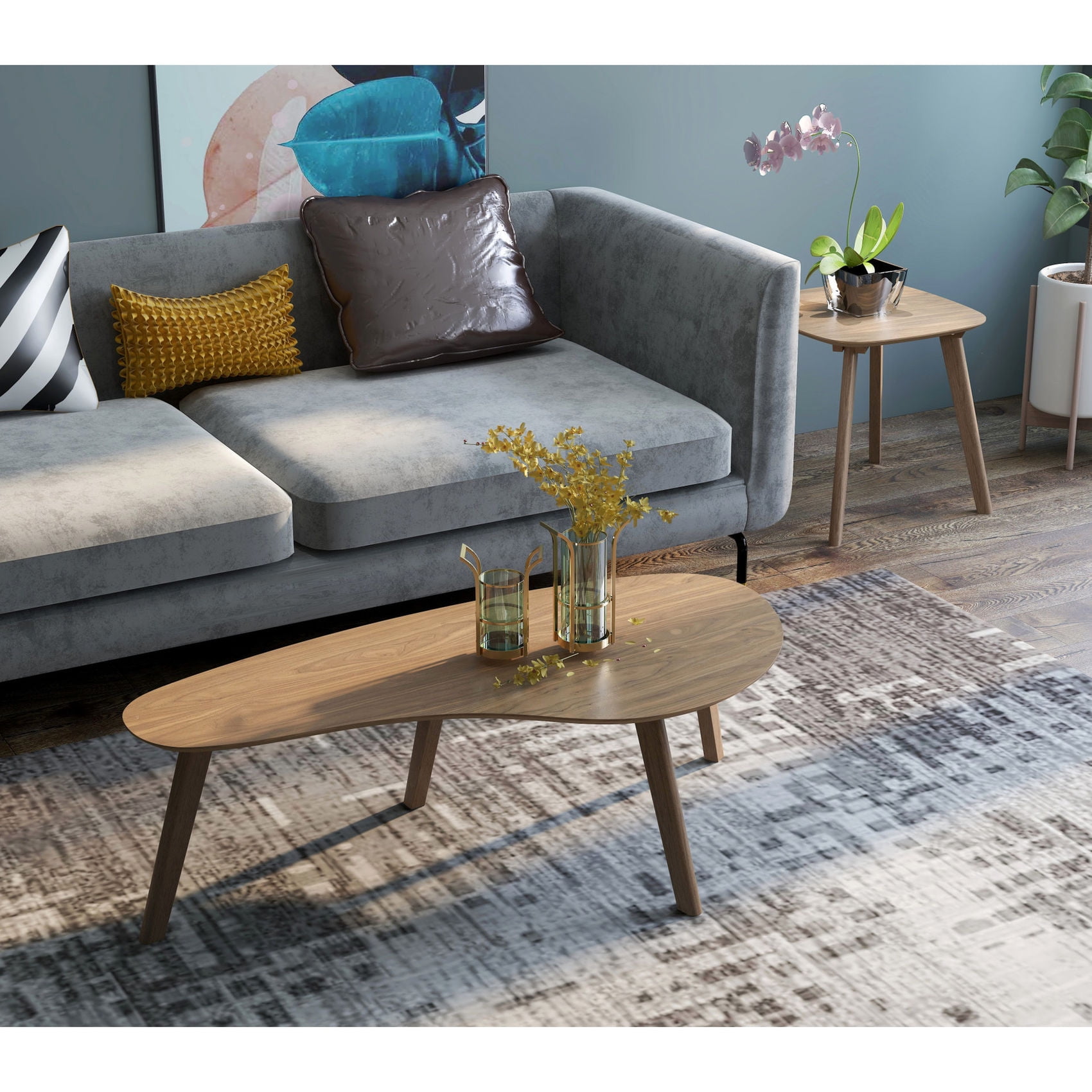 Solid Wood Coffee Table / Simple Setup for Contemporary Living ...
