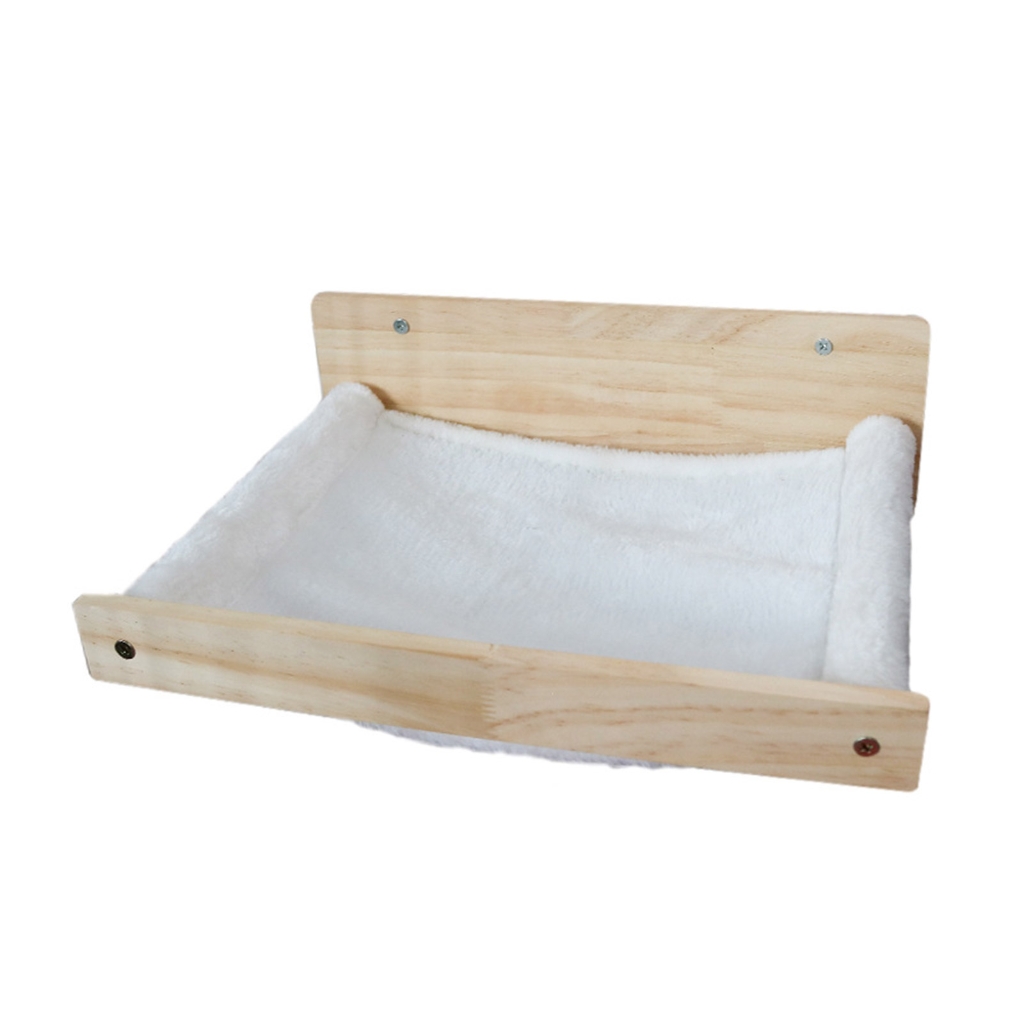 Solid Wood Constructed Cats Hammocks Wall Mounted Perches for Stability ...