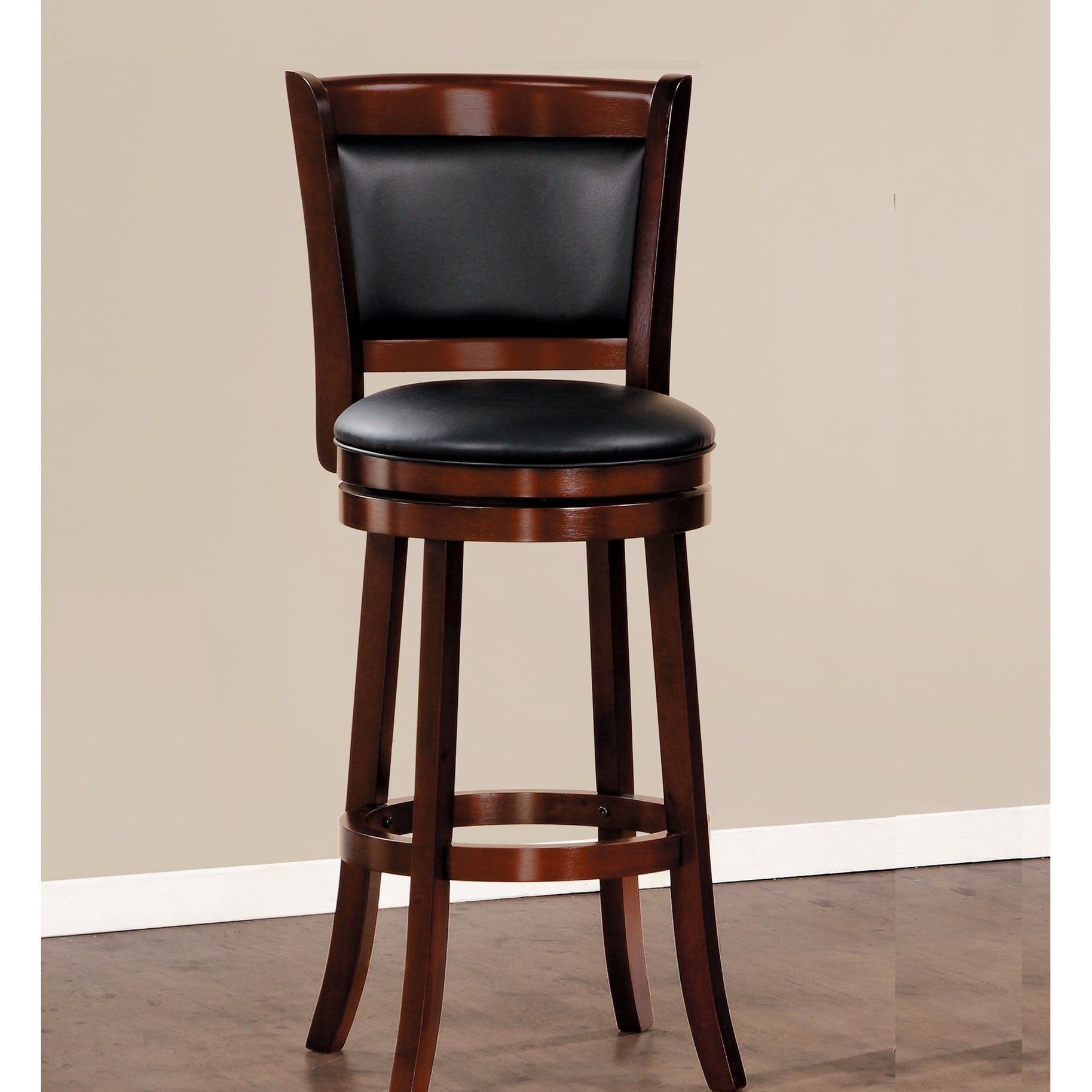 Solid Wood Construction - 360 - Degree Spin - Bar or Counter Use ...