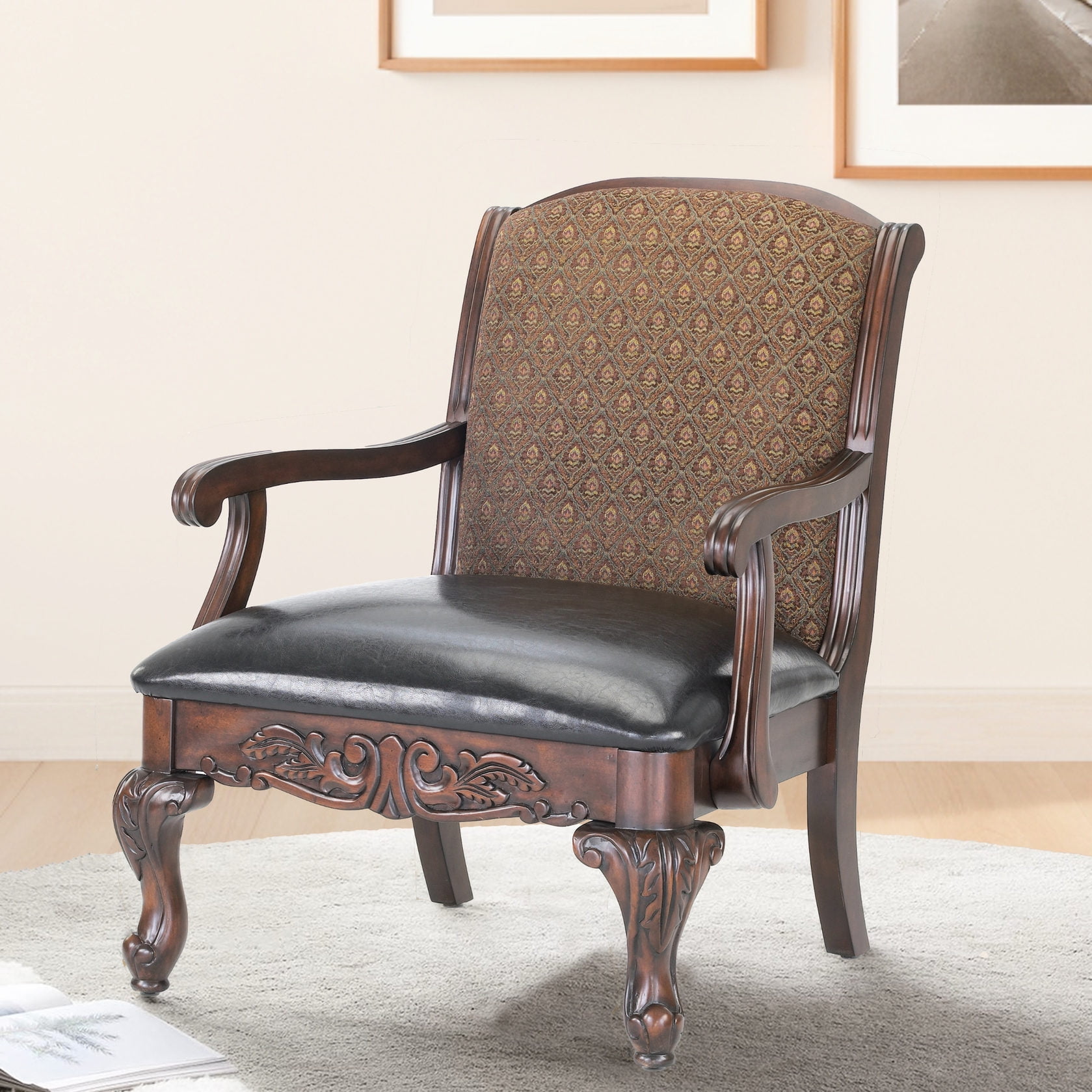 Solid Wood Construction Arm Chair / Serve as a Home Essential - Walmart.com