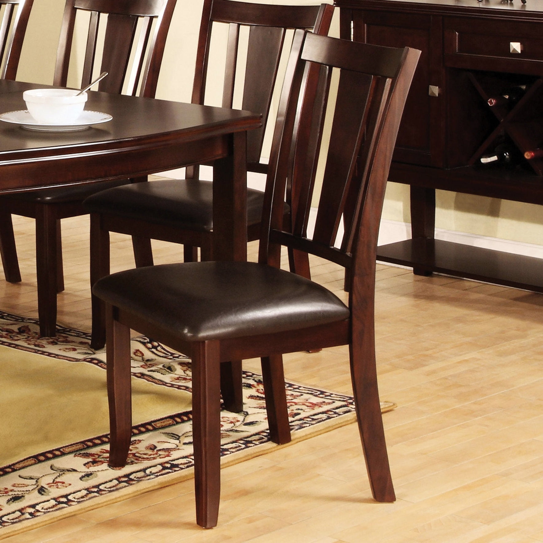 Solid Wood Construction - Comfortable Sitting - Dining Area - Set of 2 ...