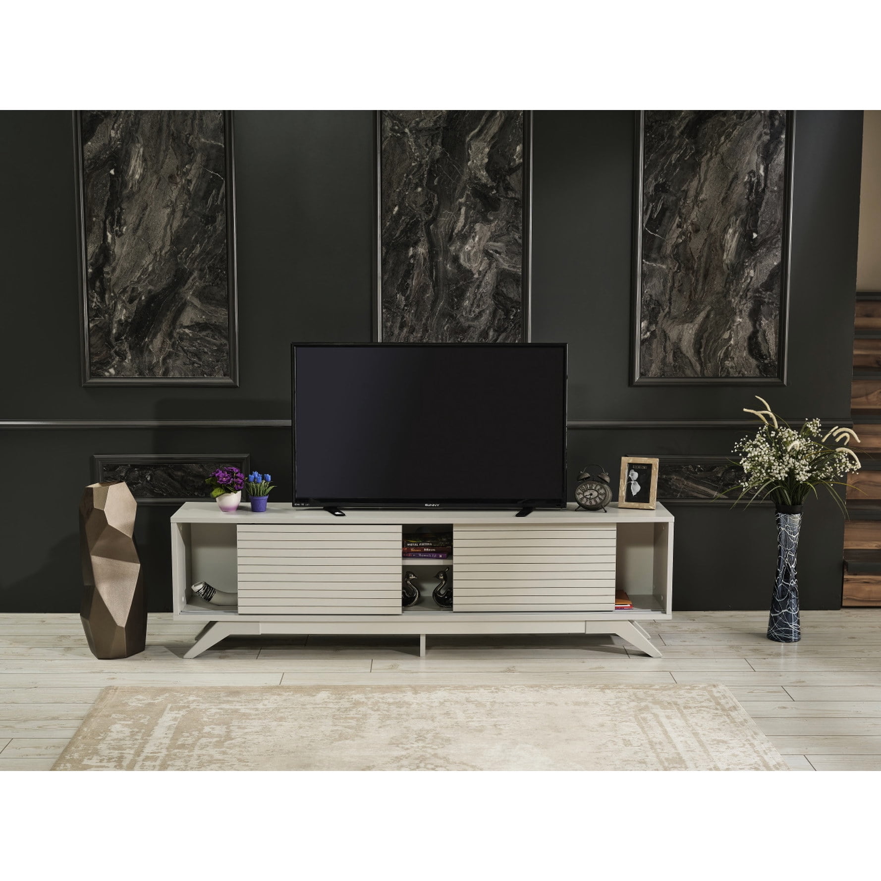 Solid Wood Construction / Ideal for Mid Century Decor / Spacious 67 ...