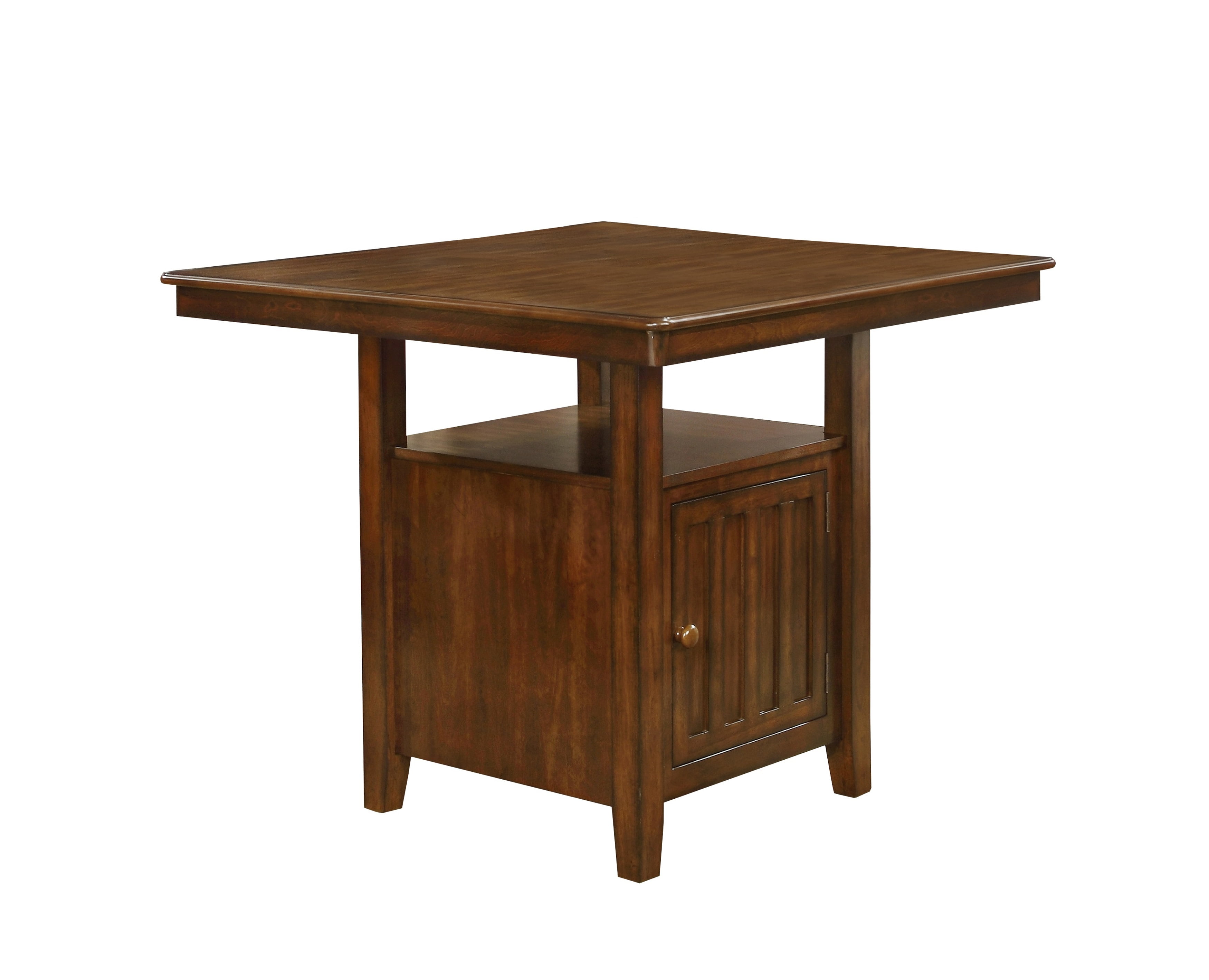 Solid Wood Counter Height Table with Storage - Walmart.com