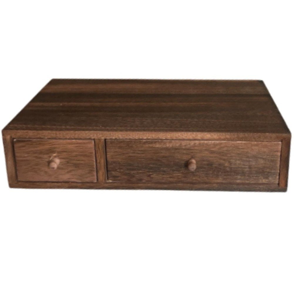 Solid Wood Desktop Storage Box Height Display Collection Rack Multi ...