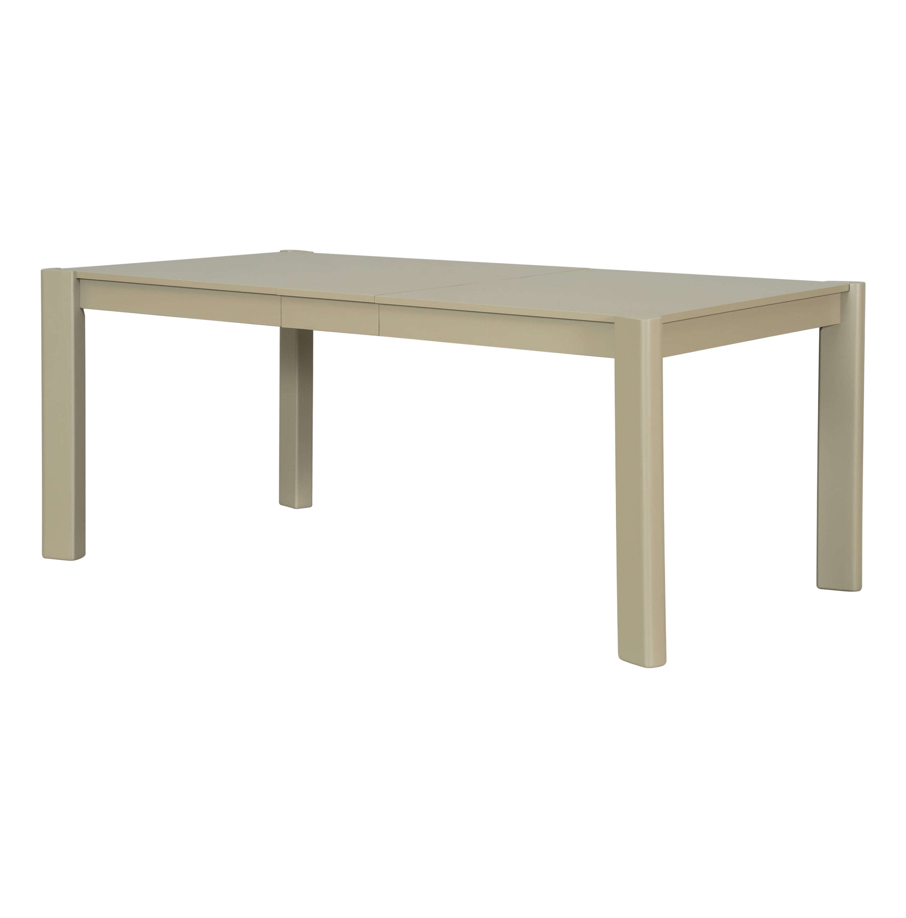 Solid Wood Dining Table, Expandable Farmhouse Table - Walnut Finish, 59 ...