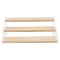 Three-Tier Solid Wood Display Shelf Rack for Dolls and Storage - Sturdy ...