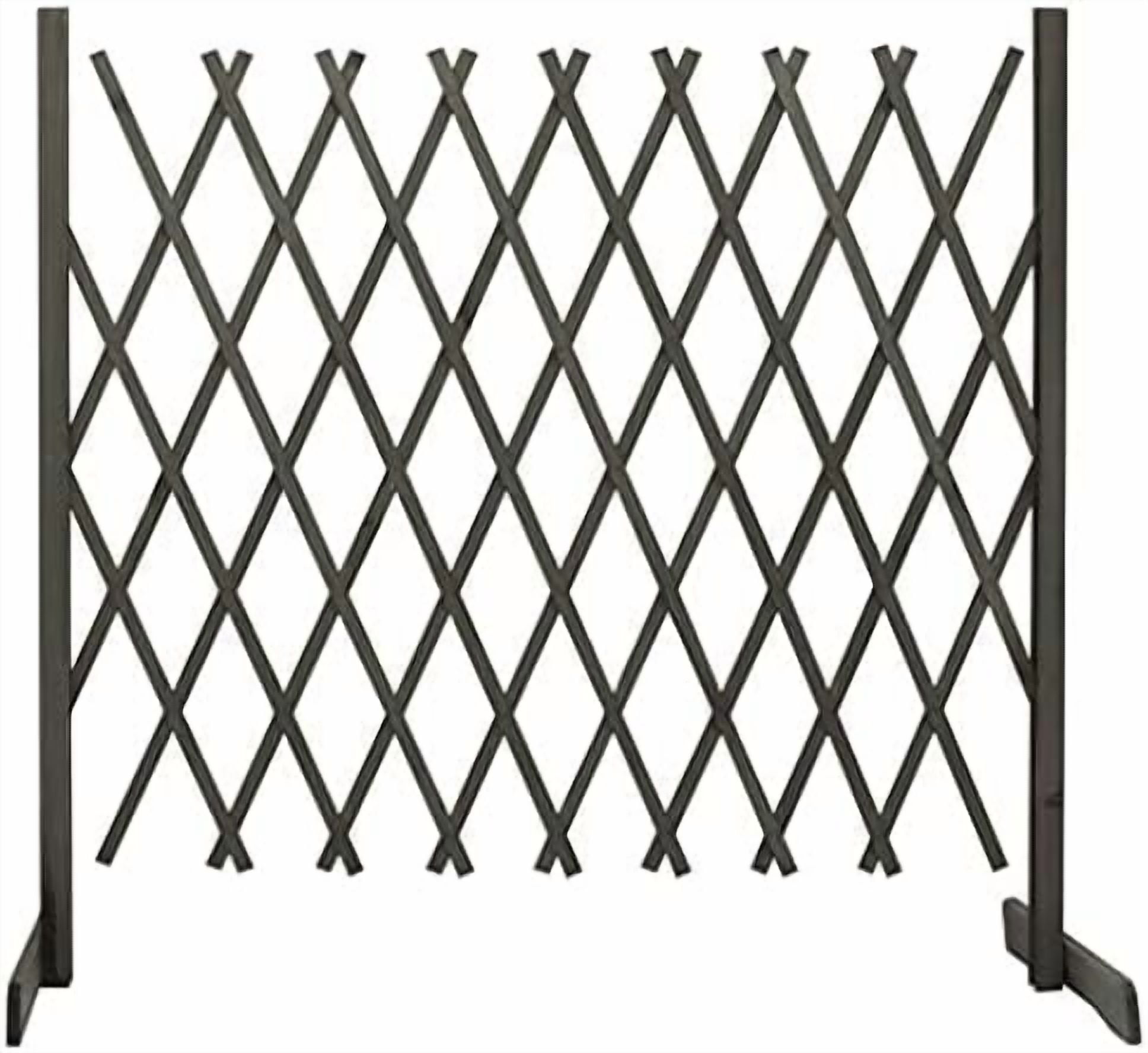 Solid Wood Expandable Garden Trellis Fence, Wood Garden Fence ...