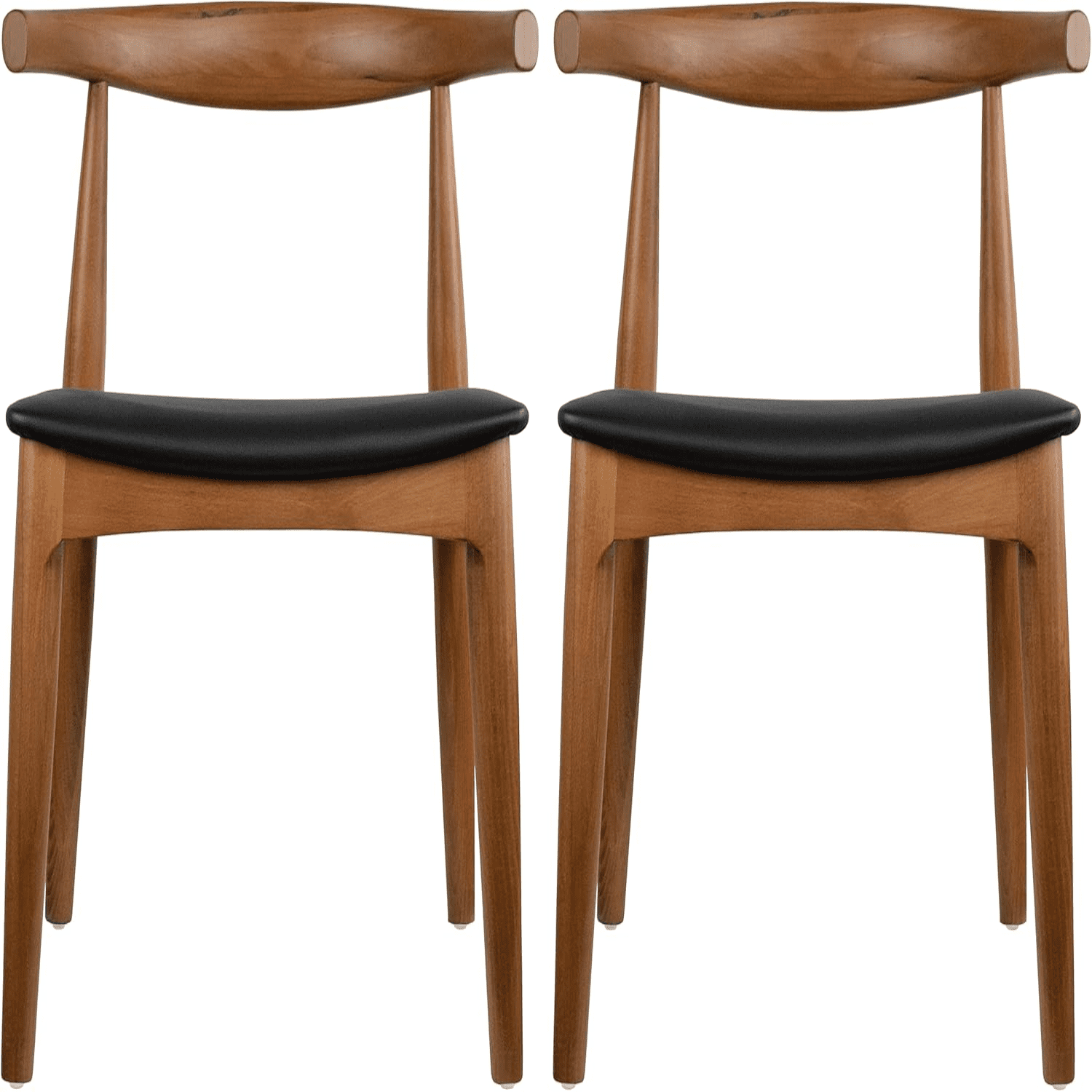 Solid Wood Farmhouse mid Century Modern Wooden bar stools Counter ...
