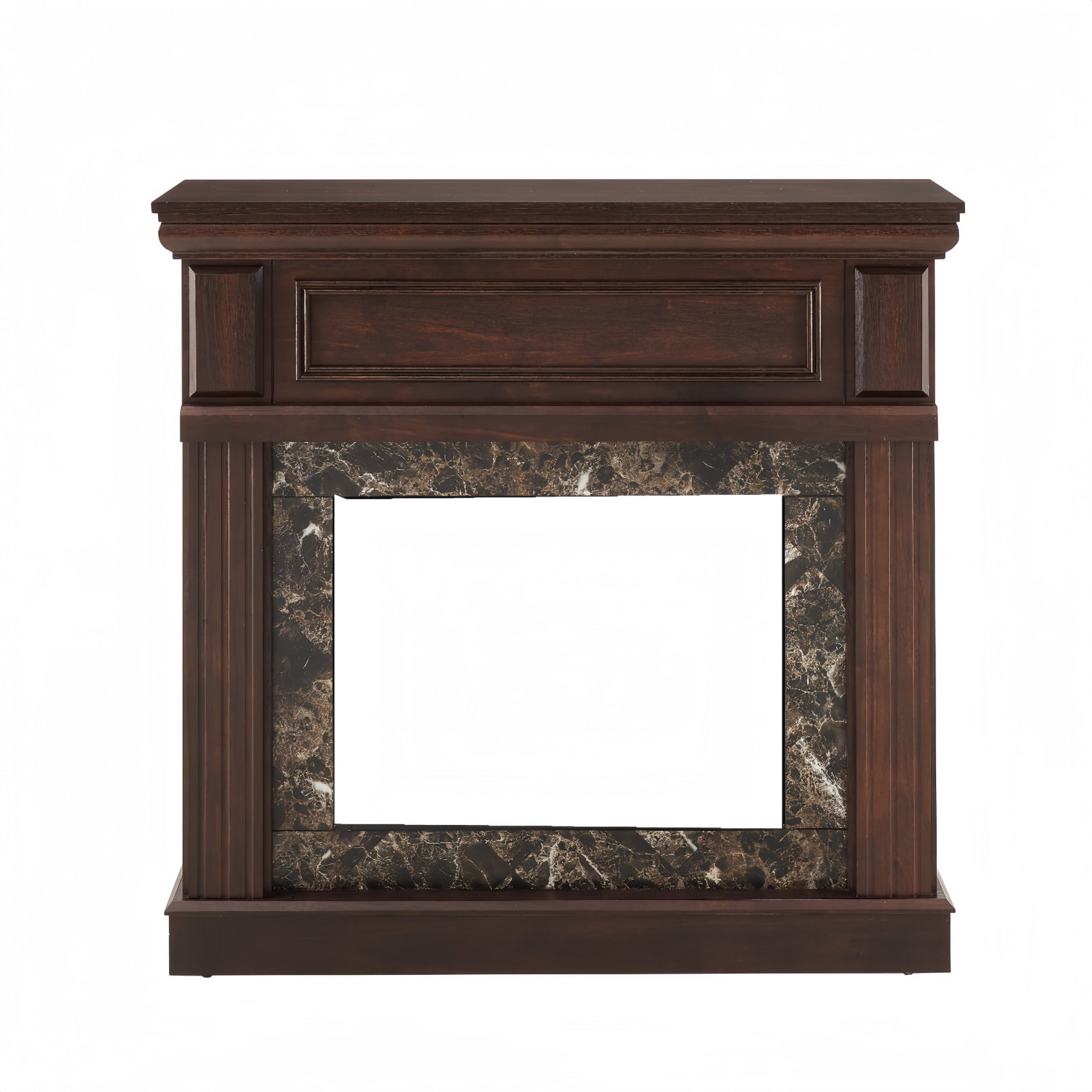 Solid Wood Fireplace Mantel for 23-Inch Fireplaces (Fireplace Not ...